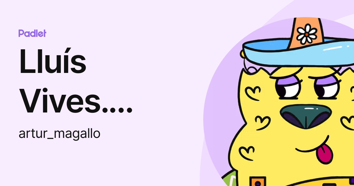 Lluís Vives. Massanassa. (artur_magallo) profile | Padlet