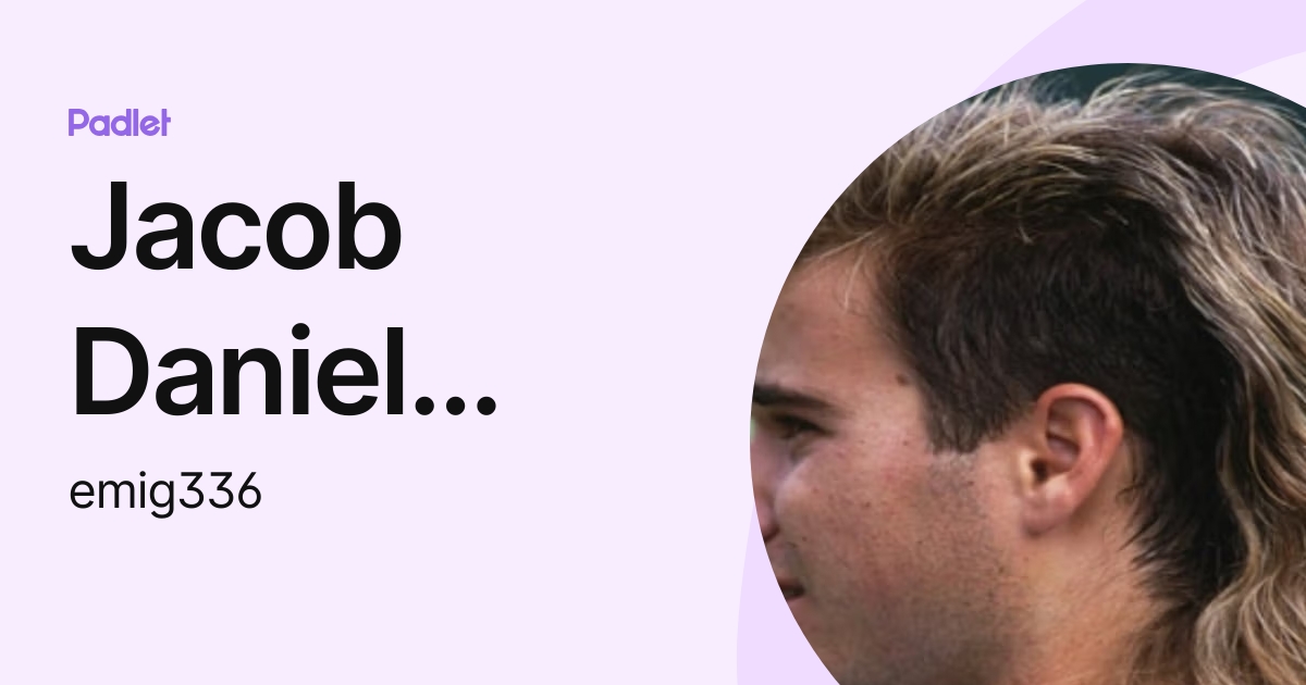 Jacob Daniel Emig (emig336) profile | Padlet