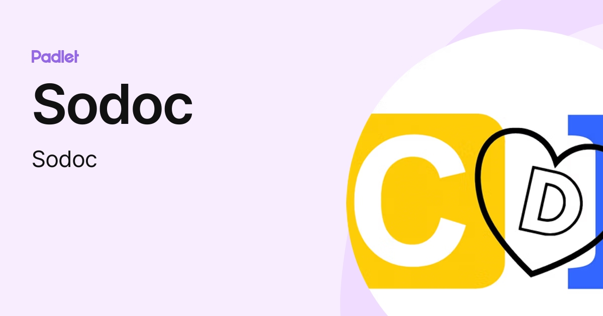 Sodoc (Sodoc) profile | Padlet