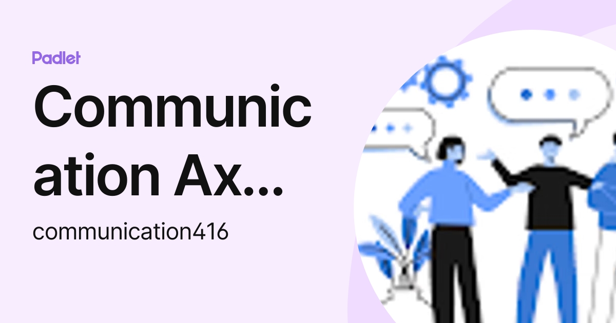Communication Axe et Cible (communication416) profile | Padlet