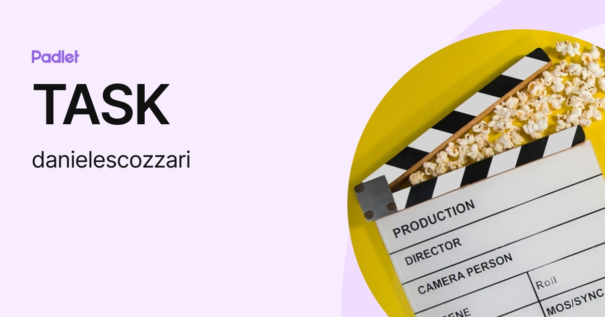 TASK (danielescozzari) profile | Padlet