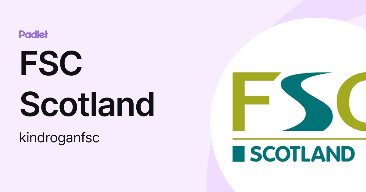 FSC Scotland (kindroganfsc) profile | Padlet