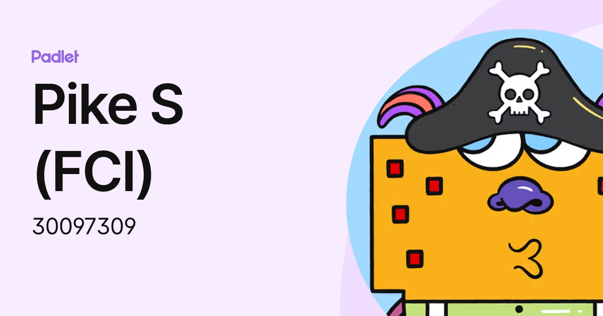 Pike S (FCI) (30097309) profile | Padlet