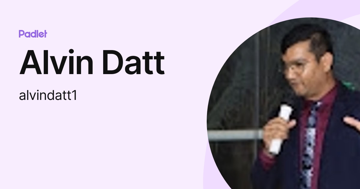 Alvin Datt (alvindatt1) profile | Padlet
