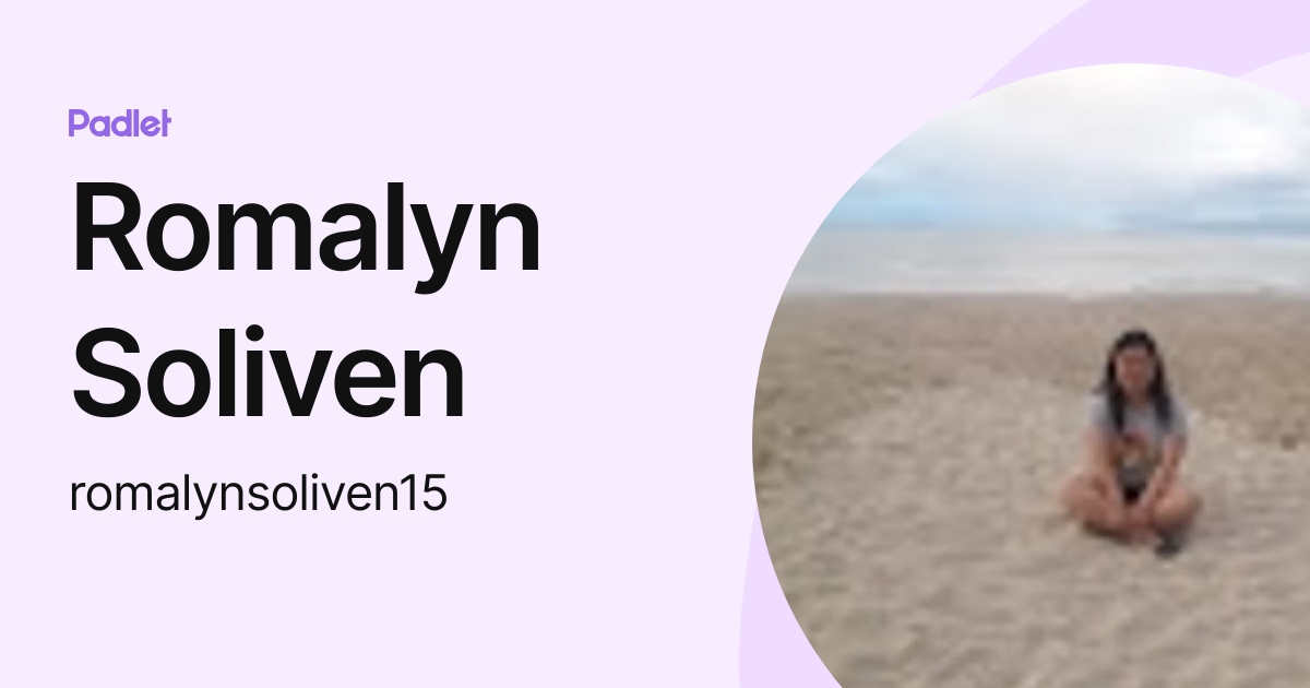 Romalyn Soliven (romalynsoliven15) profile | Padlet
