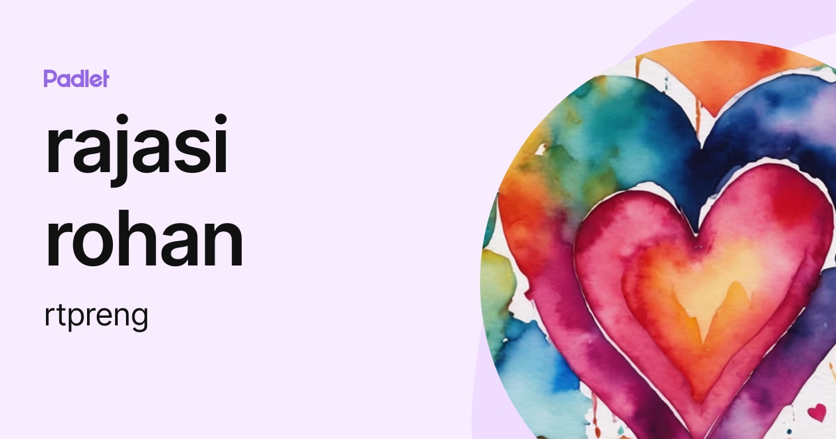 rajasi rohan (rtpreng) profile | Padlet