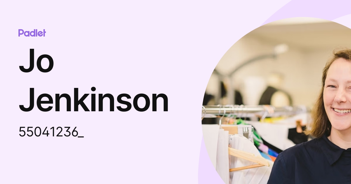 Jo Jenkinson (55041236_) profile | Padlet