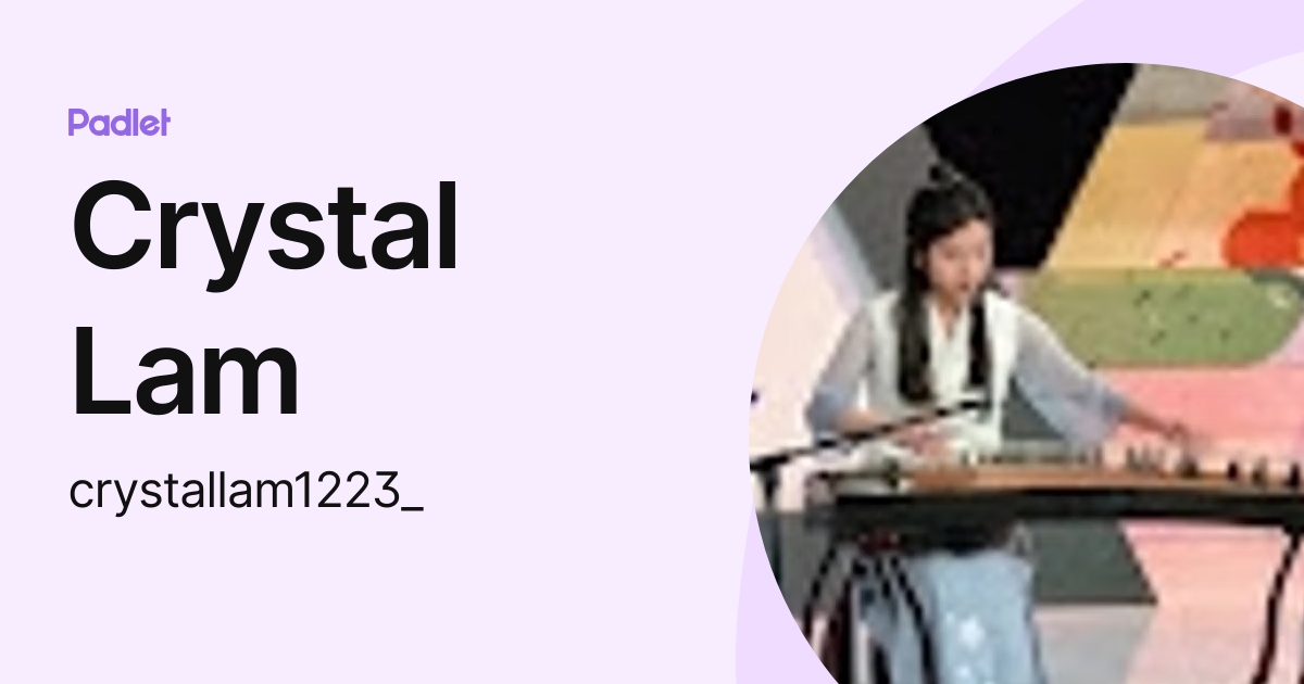 Crystal Lam (crystallam1223_) profile | Padlet