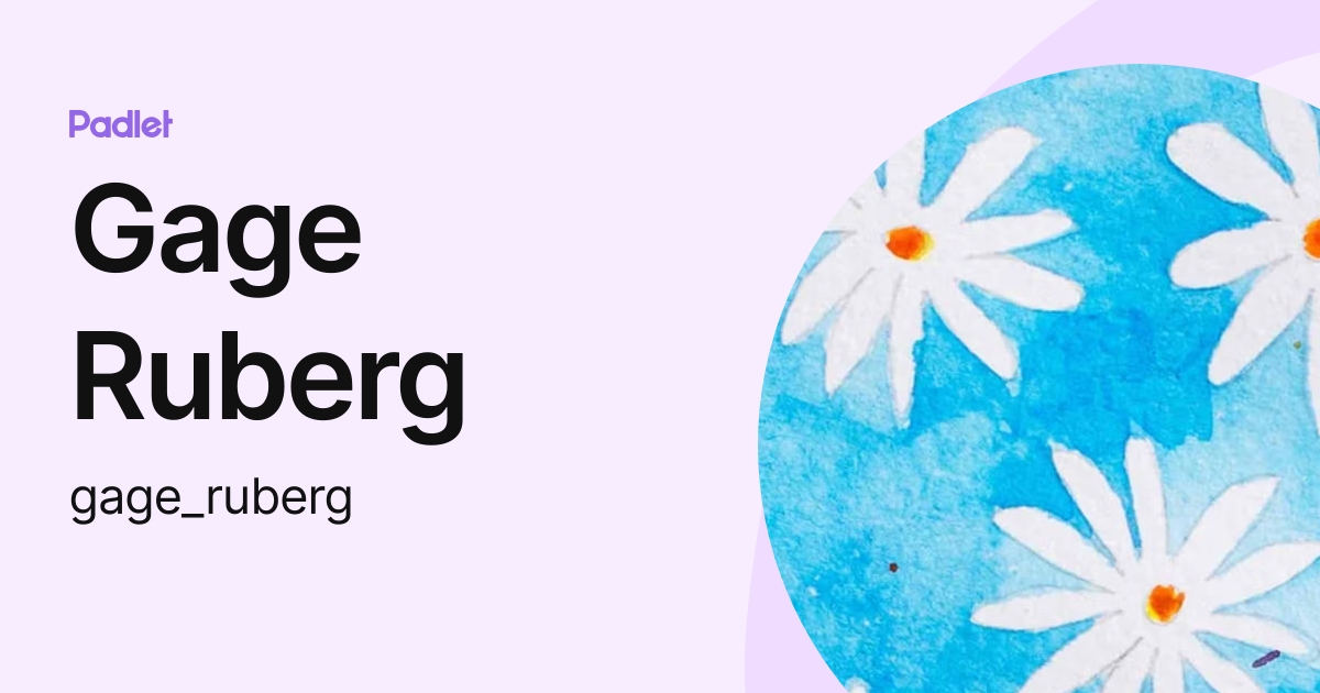 Gage Ruberg (gage_ruberg) profile | Padlet