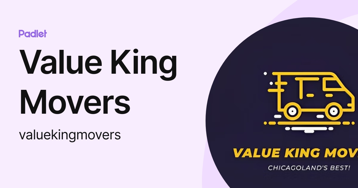 Value King Movers (valuekingmovers) profile | Padlet