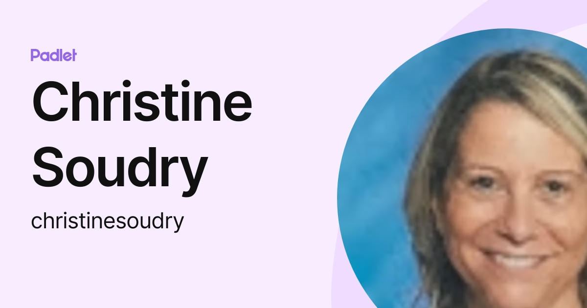 Christine Soudry (christinesoudry) profile | Padlet