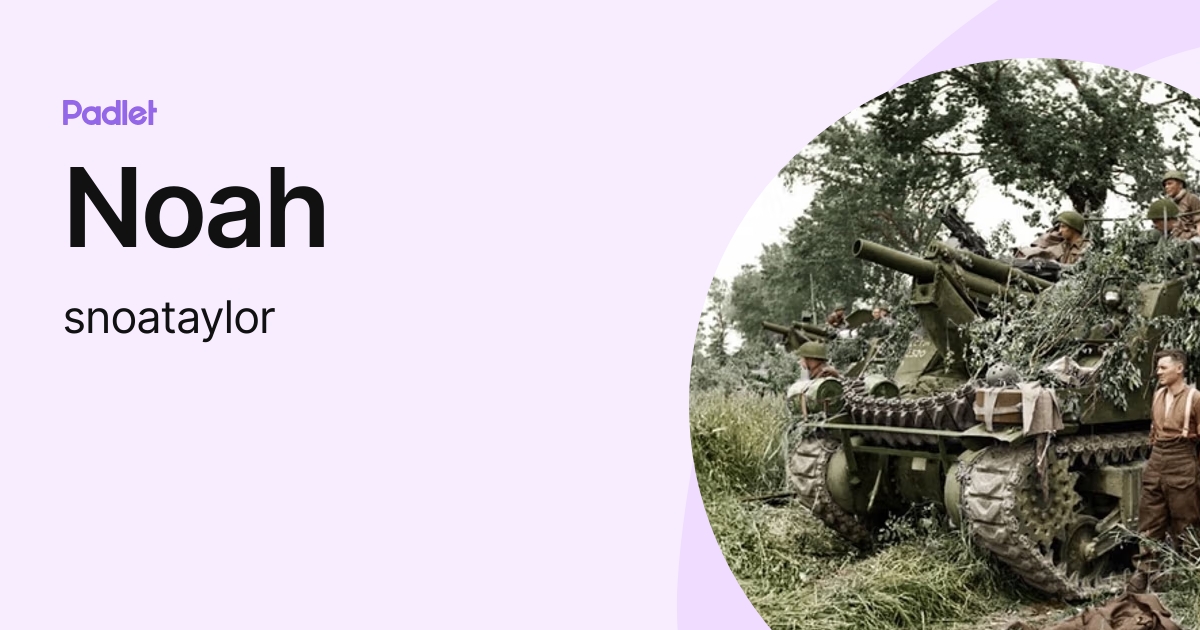 Noah (snoataylor) profile | Padlet