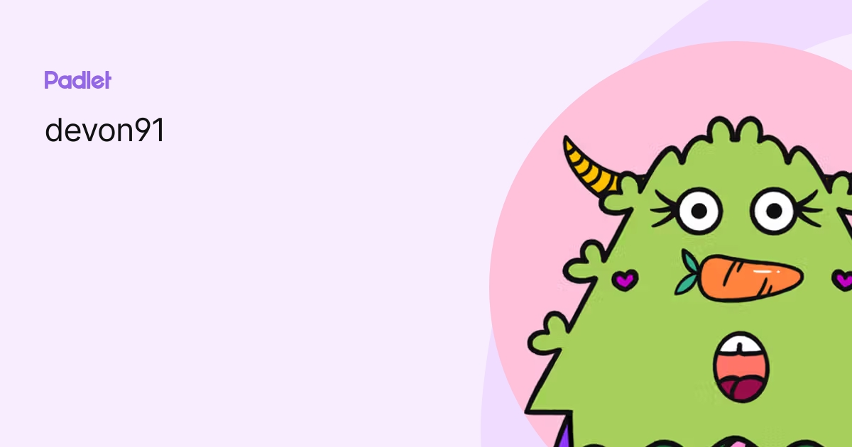 Devon91 Profile Padlet