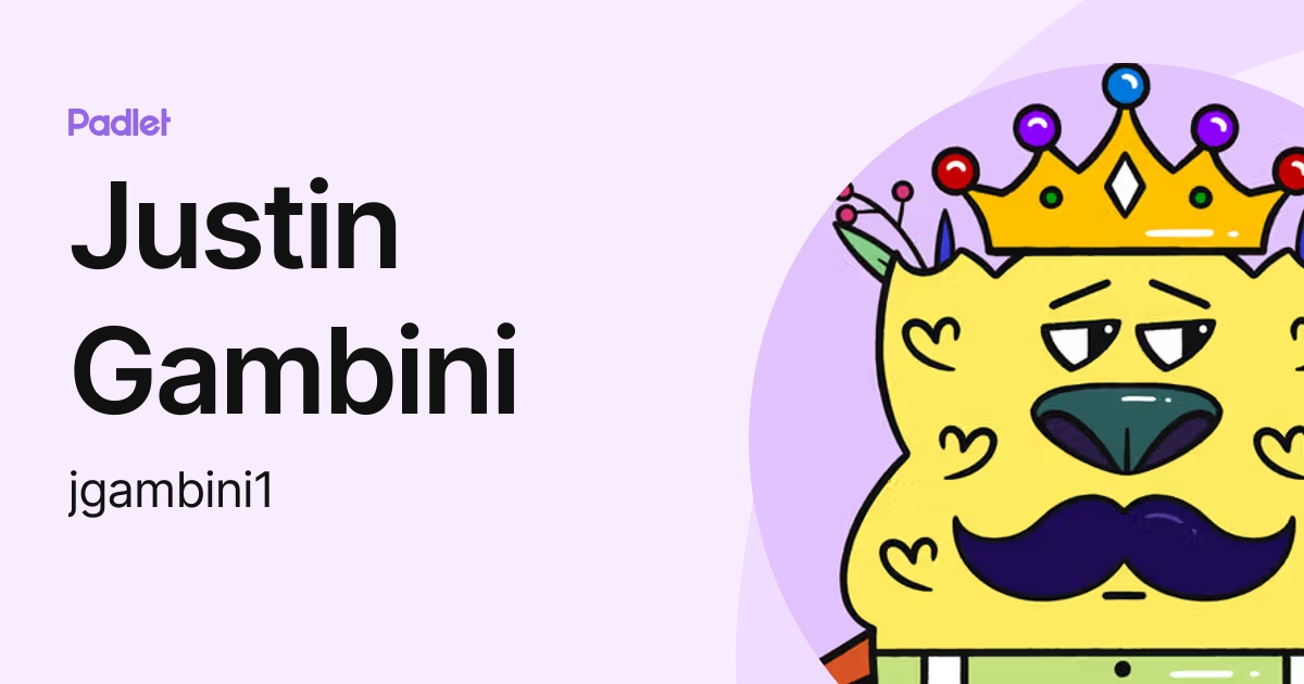 Justin Gambini (jgambini1) profile | Padlet