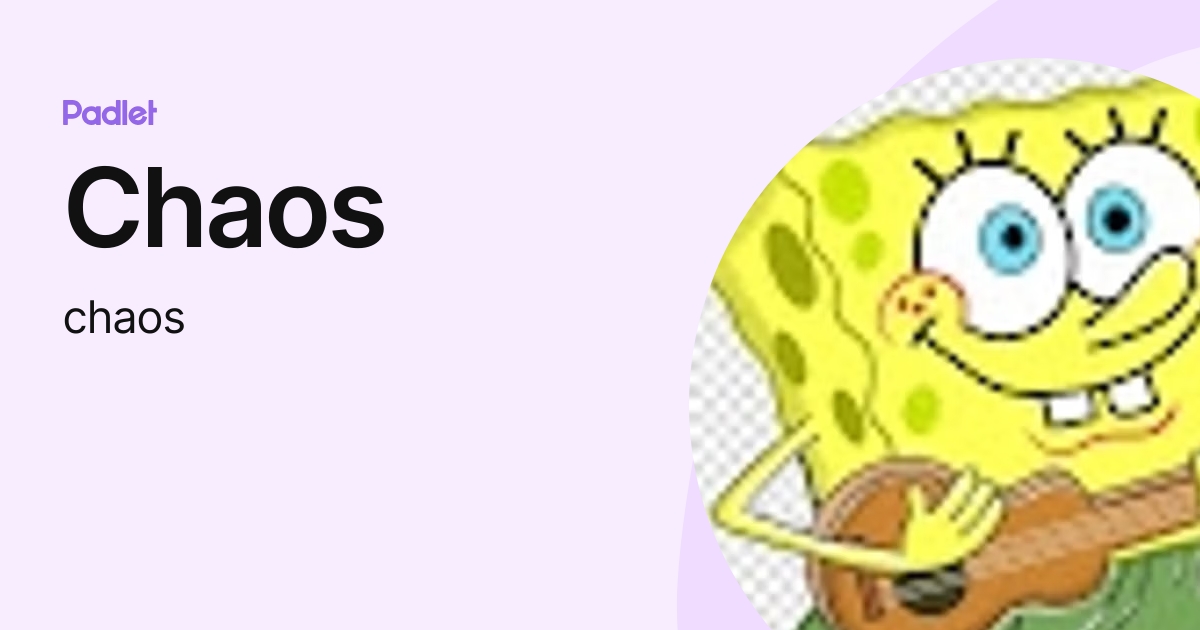 Chaos (chaos) profile | Padlet