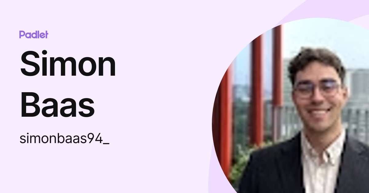 Simon Baas (simonbaas94_) profile | Padlet
