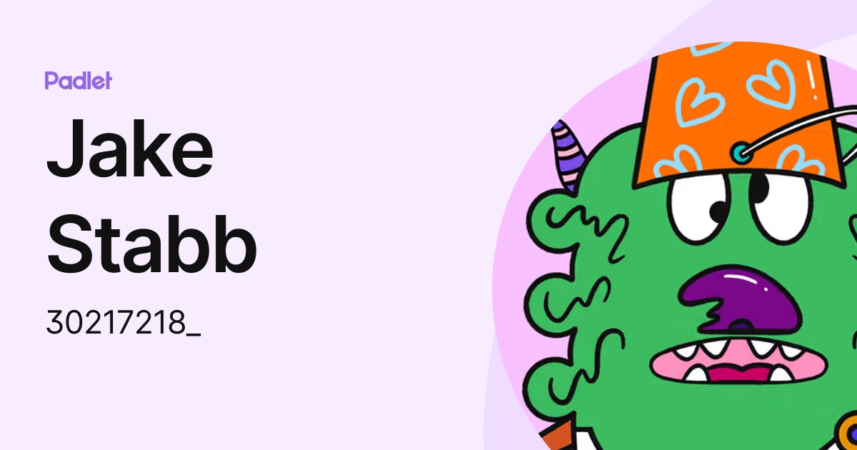 Jake Stabb (30217218_) profile | Padlet