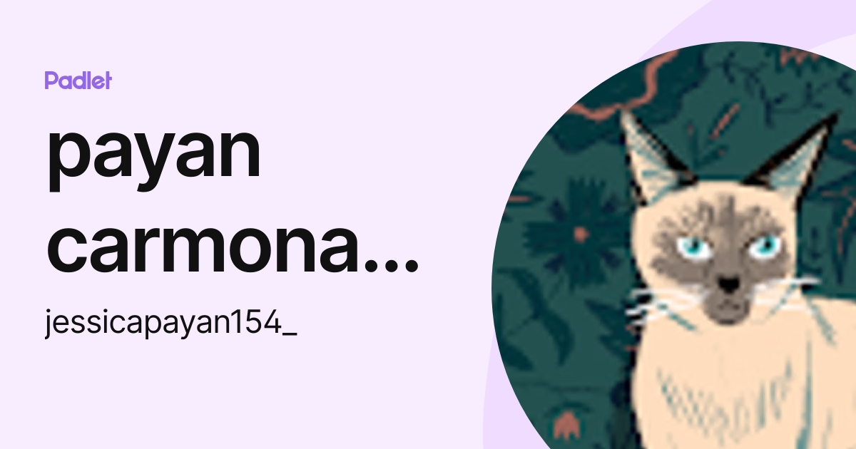 payan carmona jessica karina (jessicapayan154_) profile | Padlet