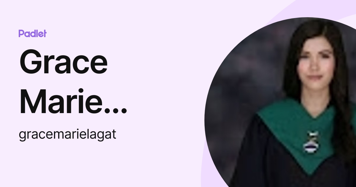 Grace Marie Lagat (gracemarielagat) profile | Padlet
