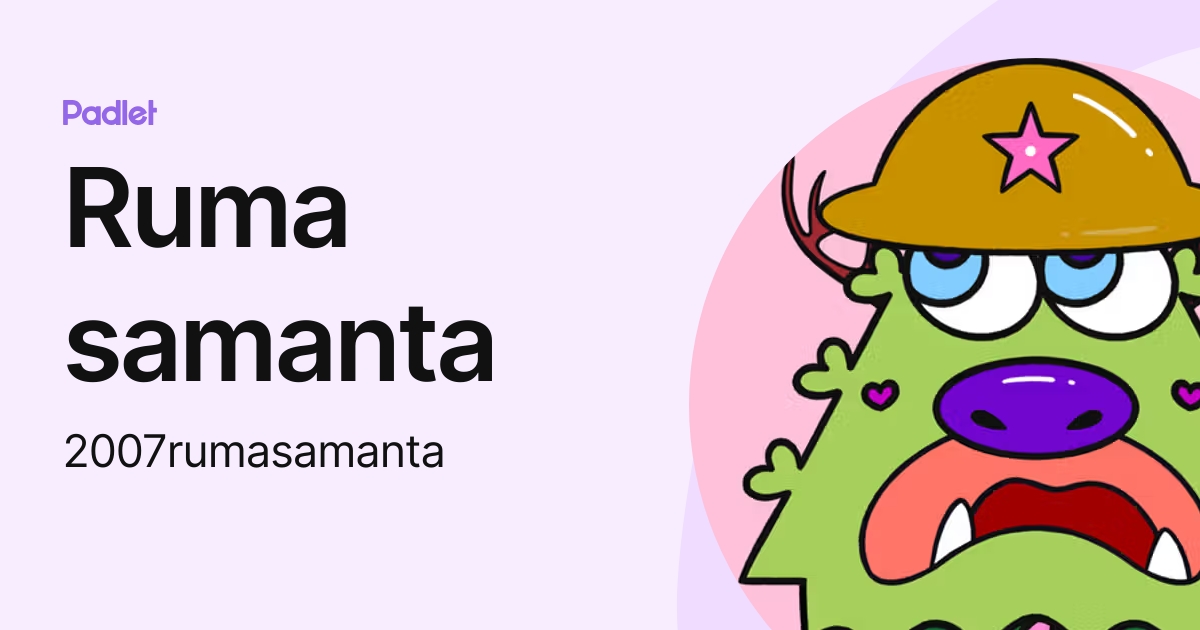 Ruma samanta (2007rumasamanta) profile | Padlet