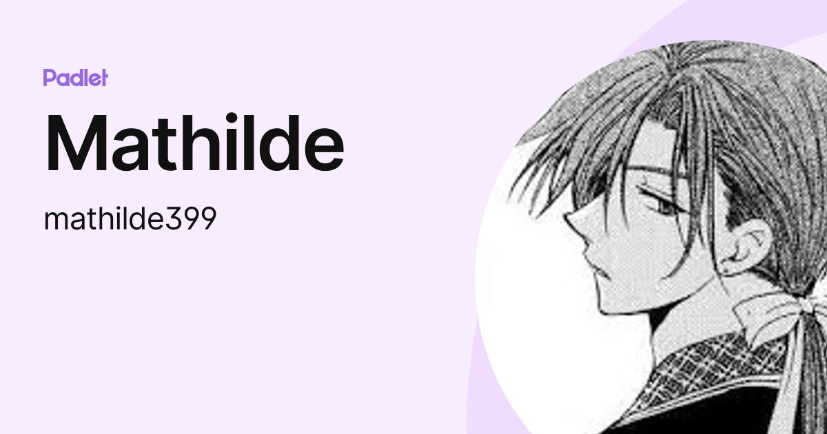 Second cycle (mathilde399) profile | Padlet