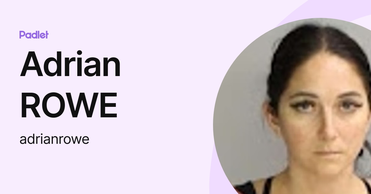 Adrian ROWE (adrianrowe) profile | Padlet