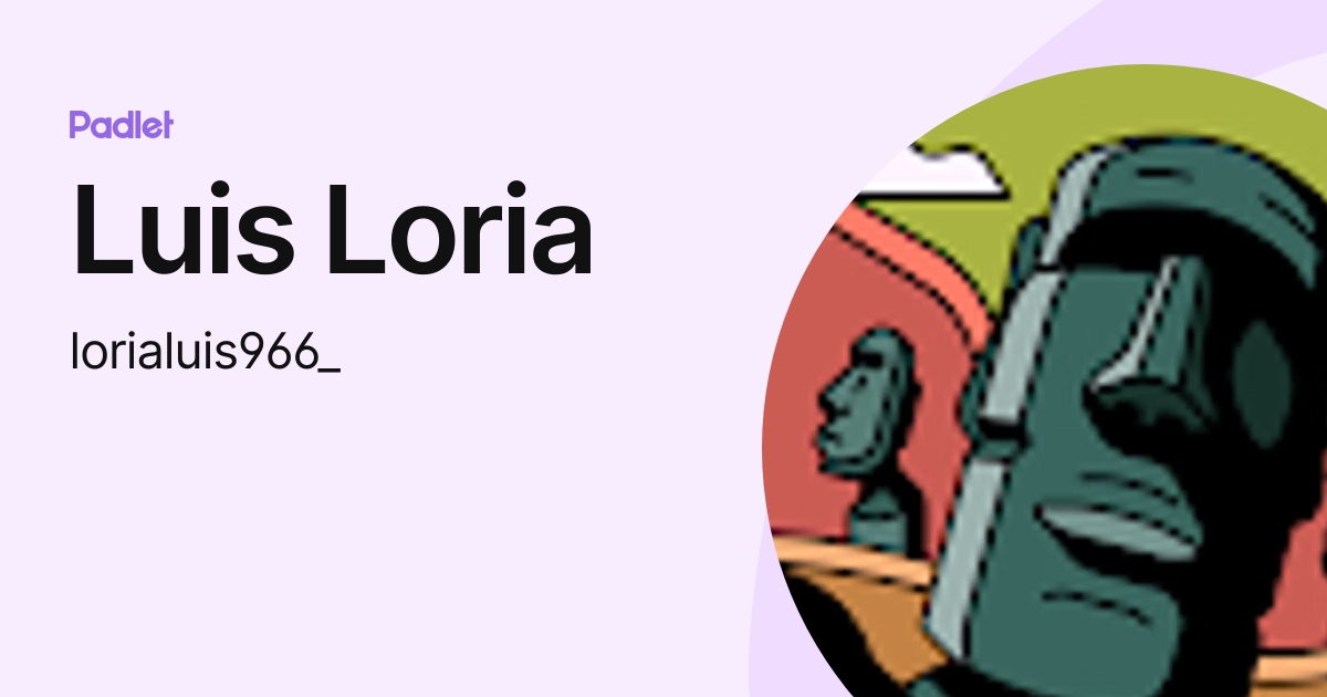 Luis Loria (lorialuis966_) profile | Padlet