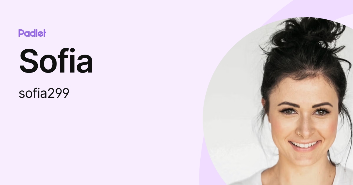 Sofia (sofia299) profile | Padlet