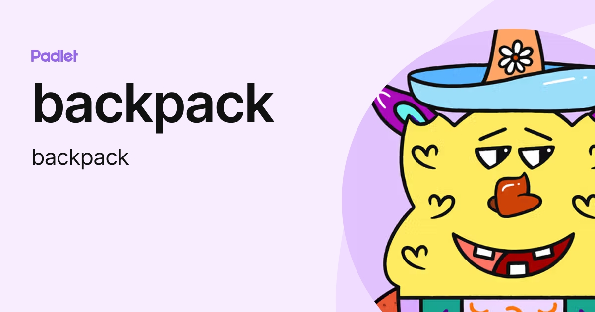 backpack (backpack) profile | Padlet