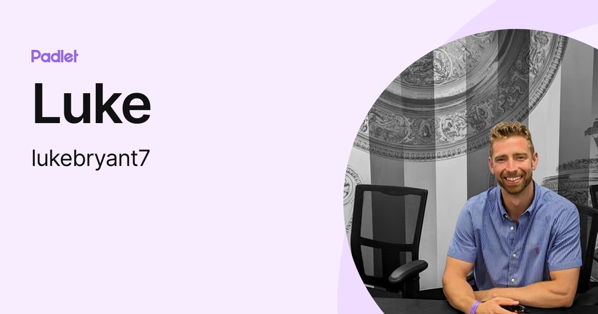 Luke (w2007990_) profile | Padlet