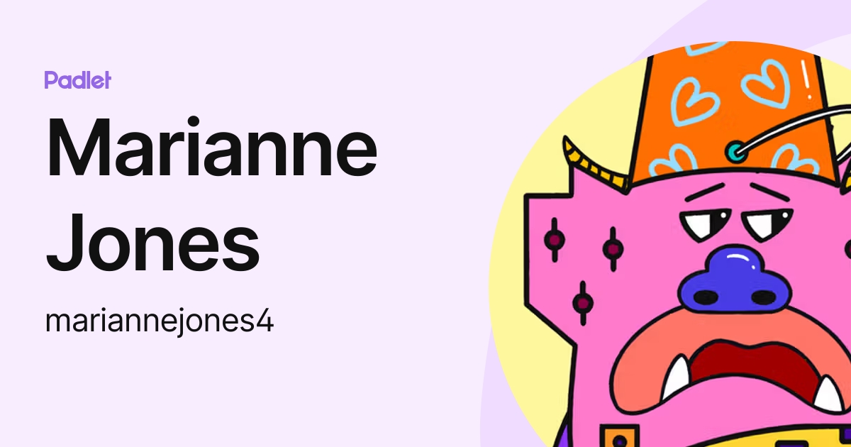 Marianne Jones (mariannejones4) profile | Padlet