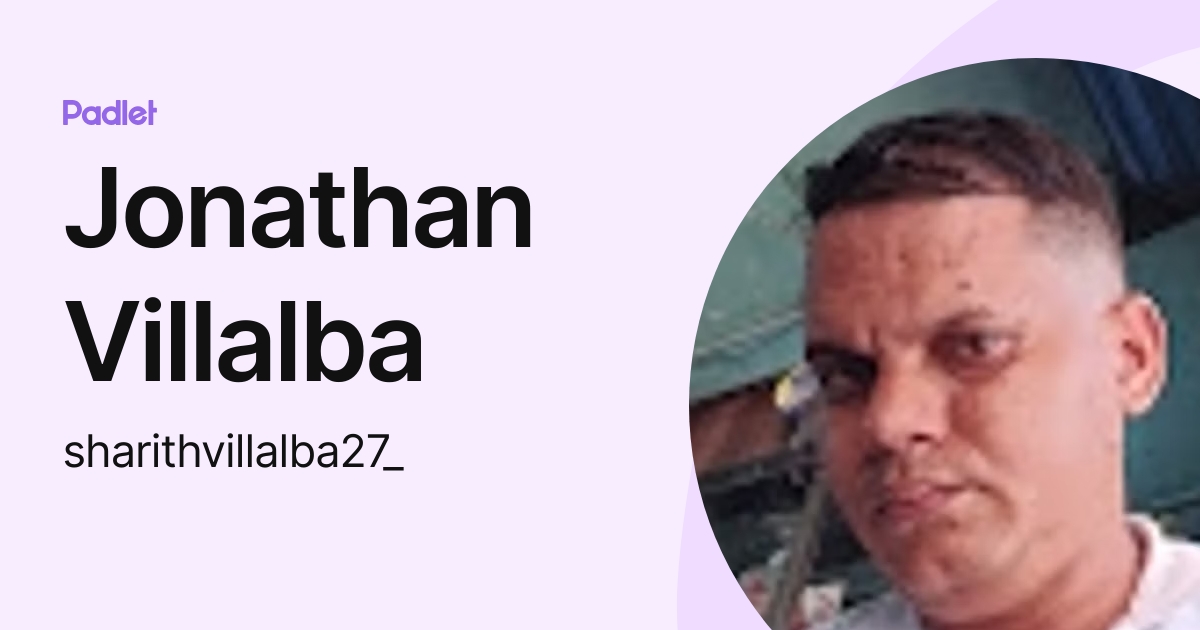 Jonathan Villalba (sharithvillalba27_) profile | Padlet