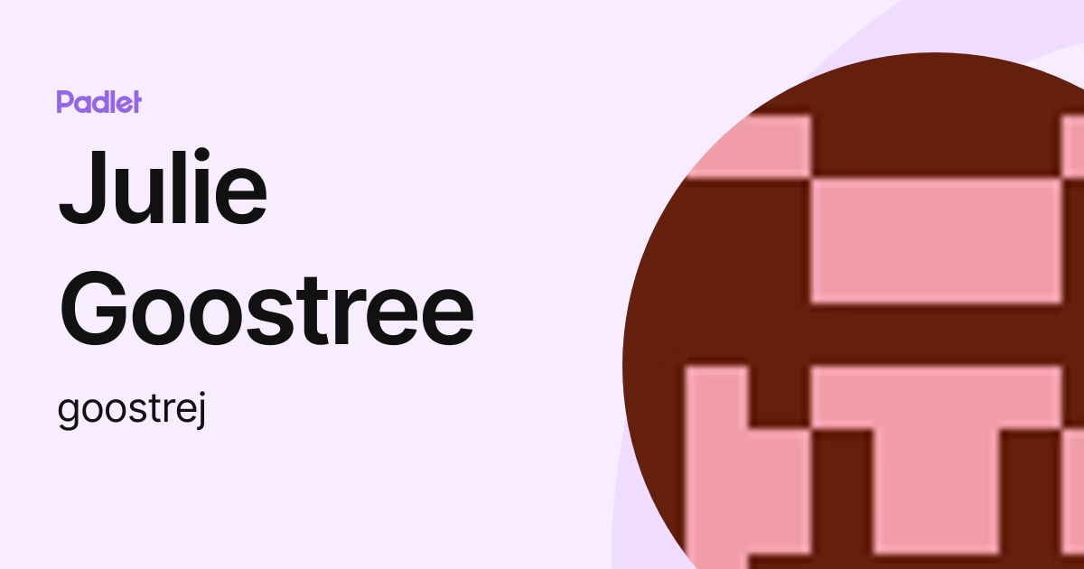 Julie Goostree (goostrej) profile | Padlet