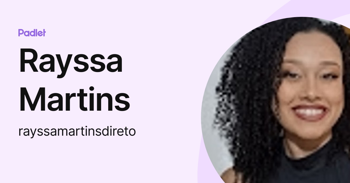 Rayssa Martins (rayssamartinsdireto) profile | Padlet