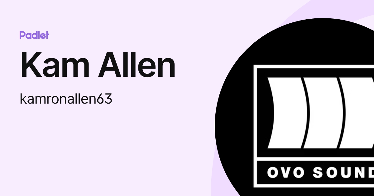 Kam Allen (kamronallen63) profile | Padlet