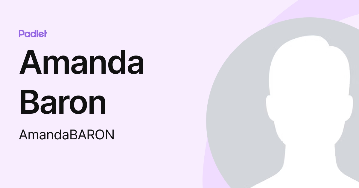 Amanda Baron (AmandaBARON) profile | Padlet