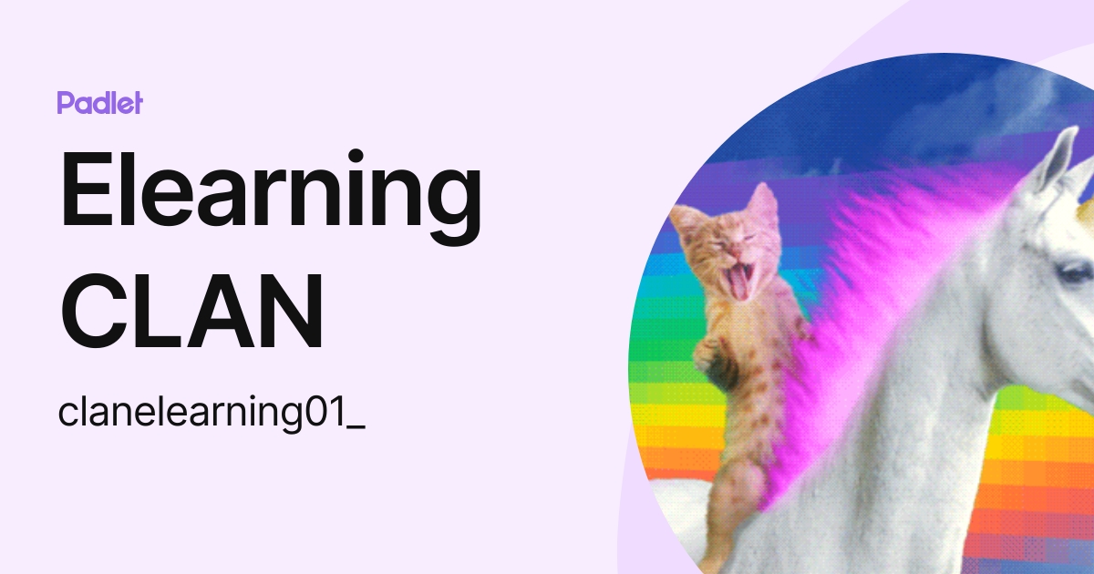 Elearning CLAN (clanelearning01_) profile | Padlet