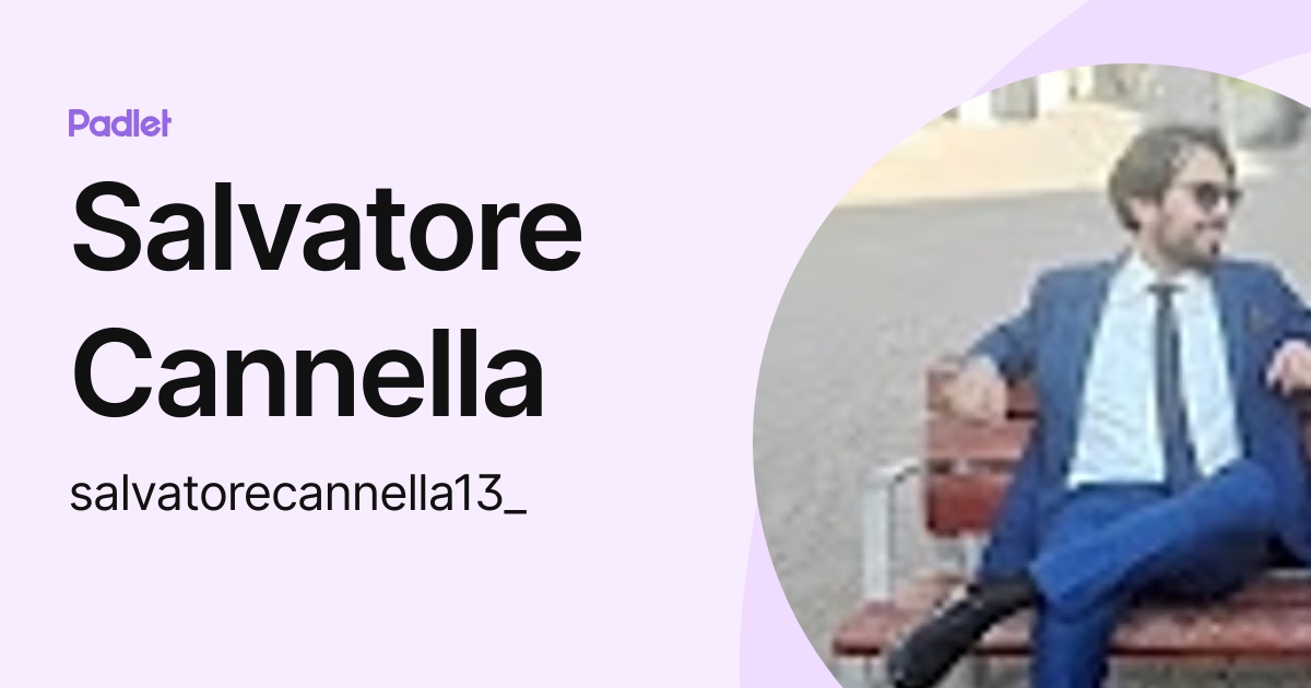 Salvatore Cannella (salvatorecannella13_) profile | Padlet