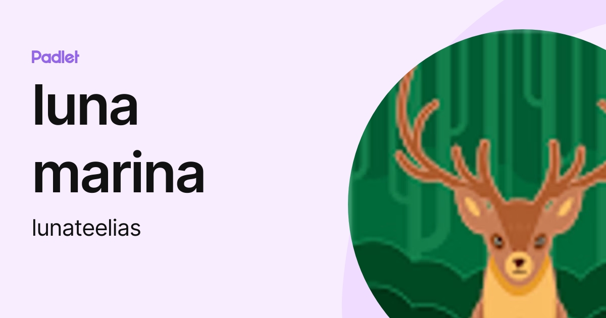 luna marina (lunateelias) profile | Padlet