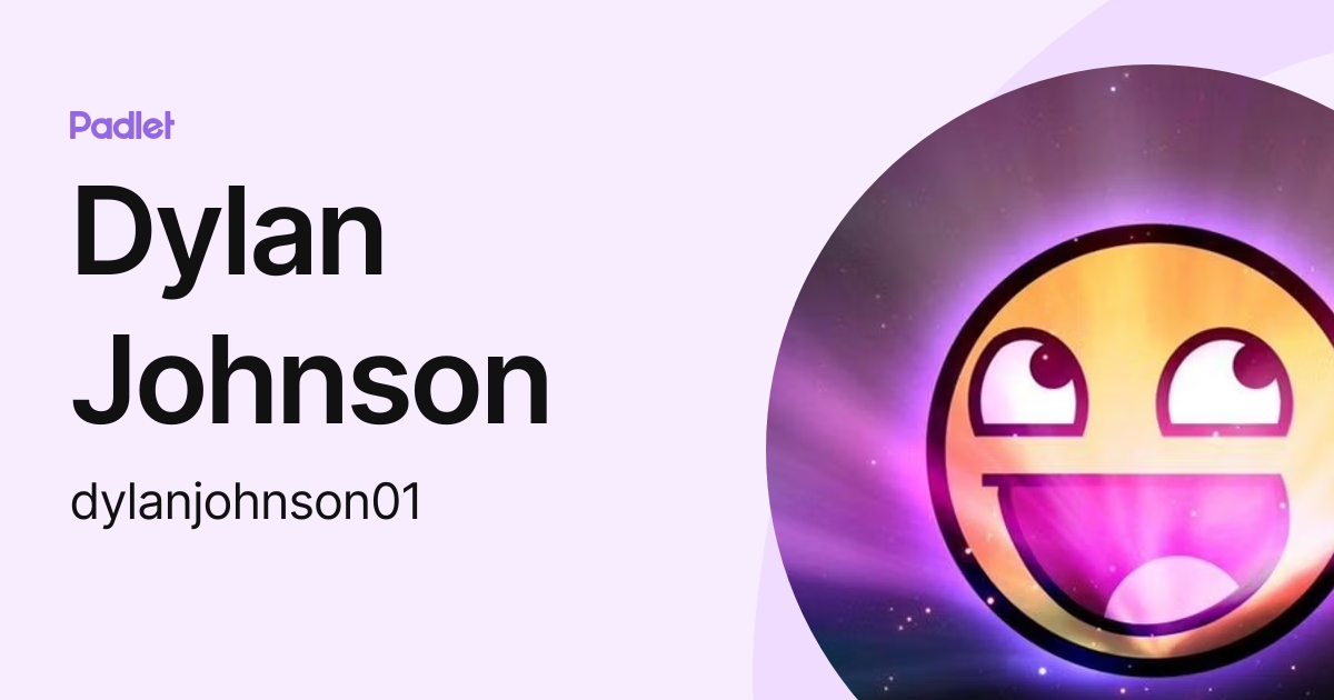 Dylan Johnson (dylanjohnson01) profile | Padlet
