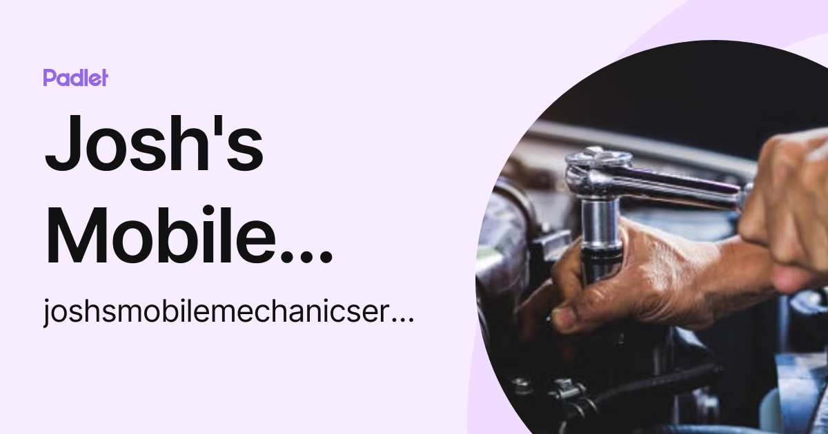 Josh's Mobile Mechanic Service (joshsmobilemechanicservice) profile ...