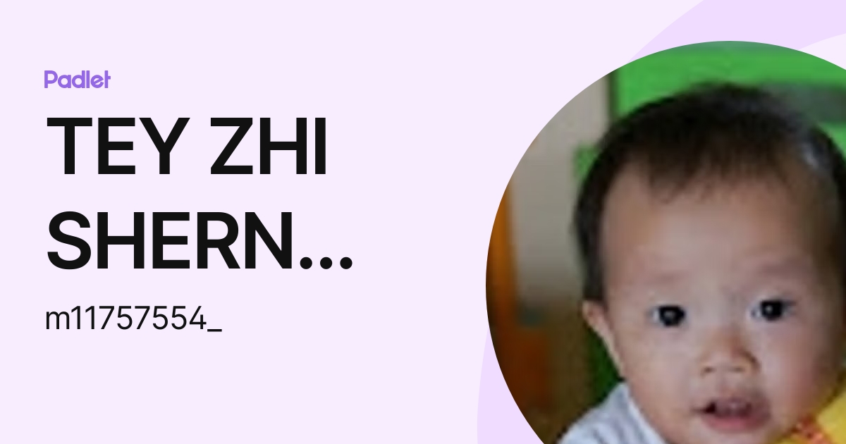 TEY ZHI SHERN Moe (m11757554_) profile | Padlet