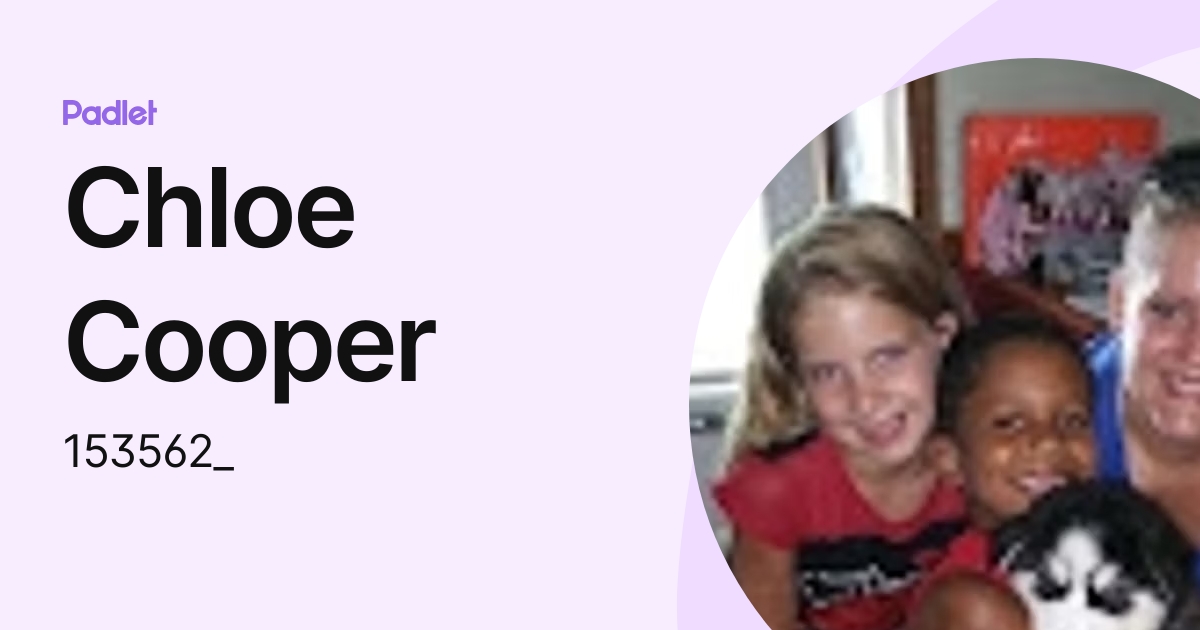Chloe Cooper (153562_) profile | Padlet