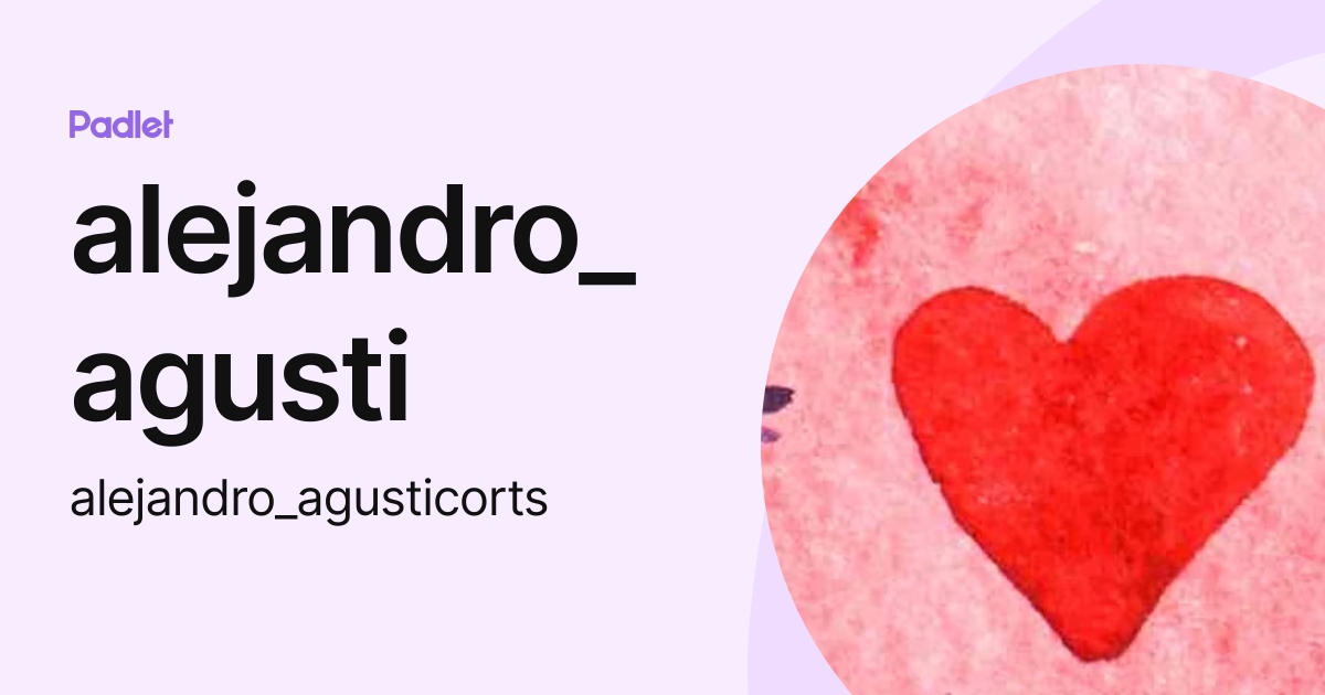 alejandro_agusti (alejandro_agusticorts) profile | Padlet