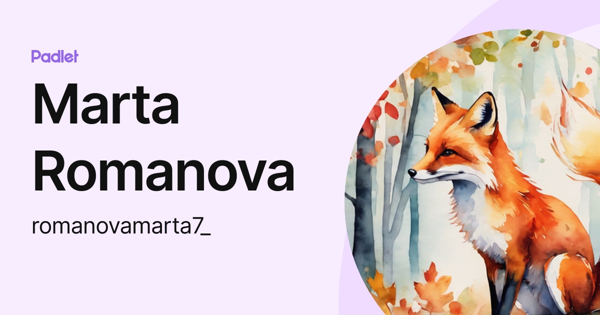 Marta Romanova (romanovamarta7_) profile | Padlet