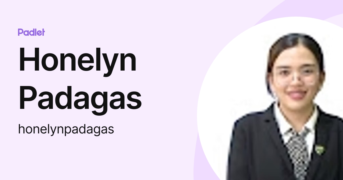 Honelyn Padagas (honelynpadagas) profile | Padlet