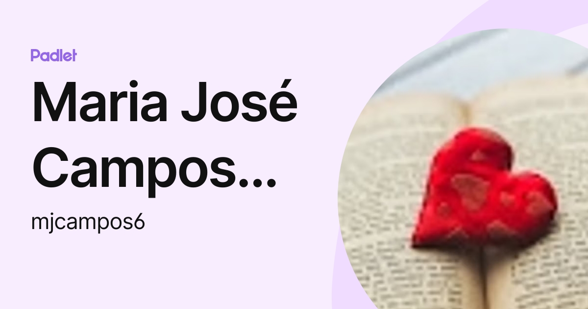 Maria José Campos Calero (mjcampos6) profile | Padlet