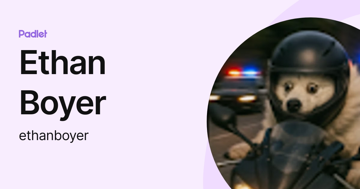 Ethan Boyer (ethanboyer) profile | Padlet