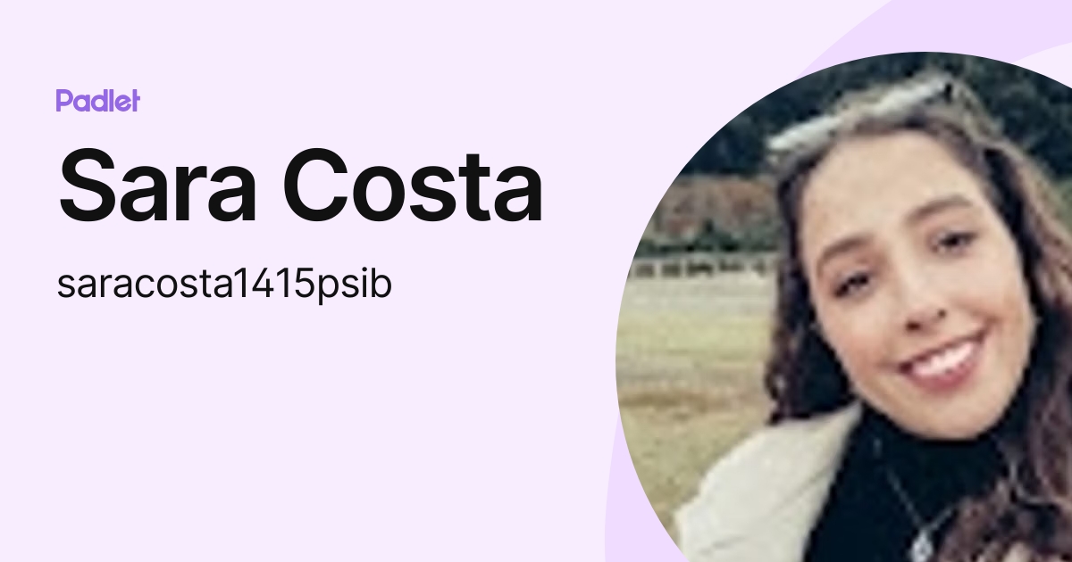 Sara Costa (saracosta1415psib) profile | Padlet