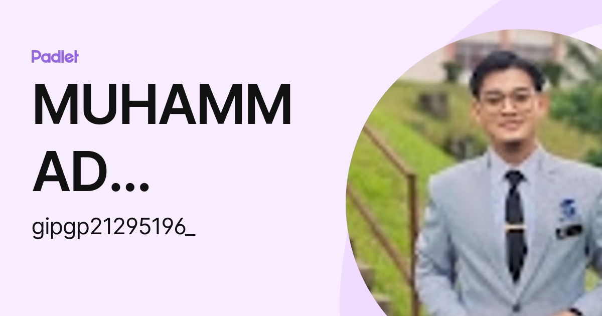 MUHAMMAD RAHIMAN BIN ALIYAH TAHE IPG-Pelajar (gipgp21295196_) profile ...